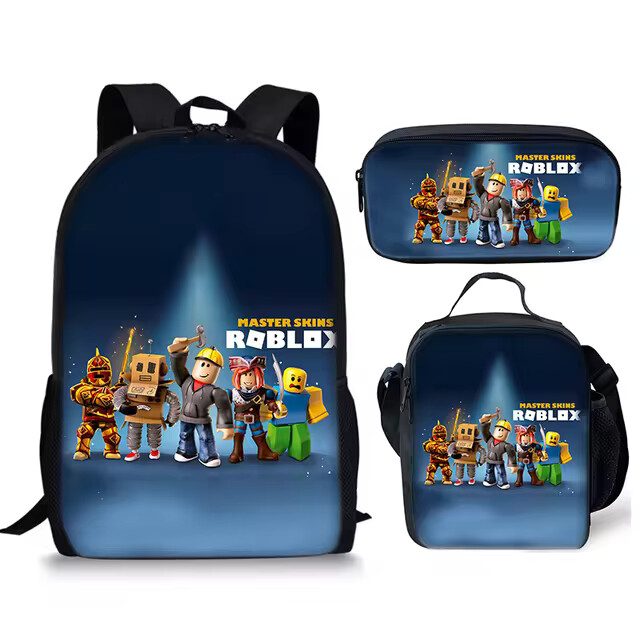 3D Printing Roblox Backpack Set:3-Piece School Bag for Primary ...