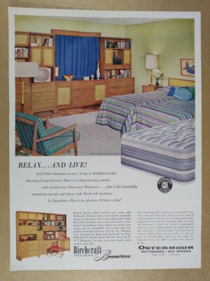 1959 Baumritter Birchcraft Casual Modern Furniture vintage print Ad | eBay