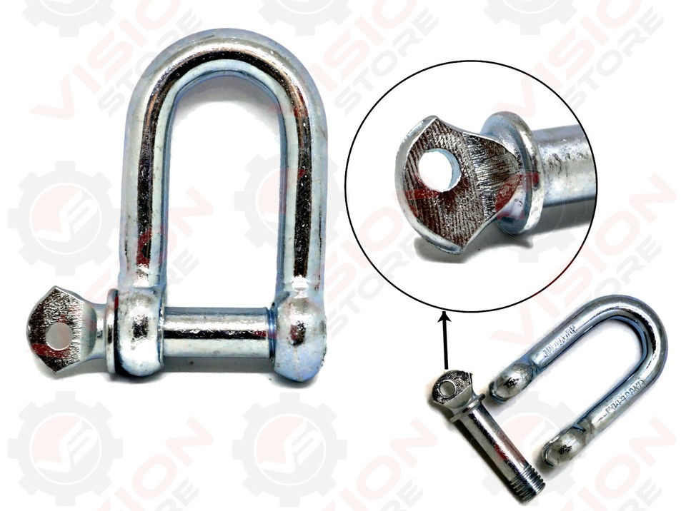 Dee Shackles 5mm 6mm 8mm 10mm 12mm - 28mm D Shackle Galvanised Steel ...