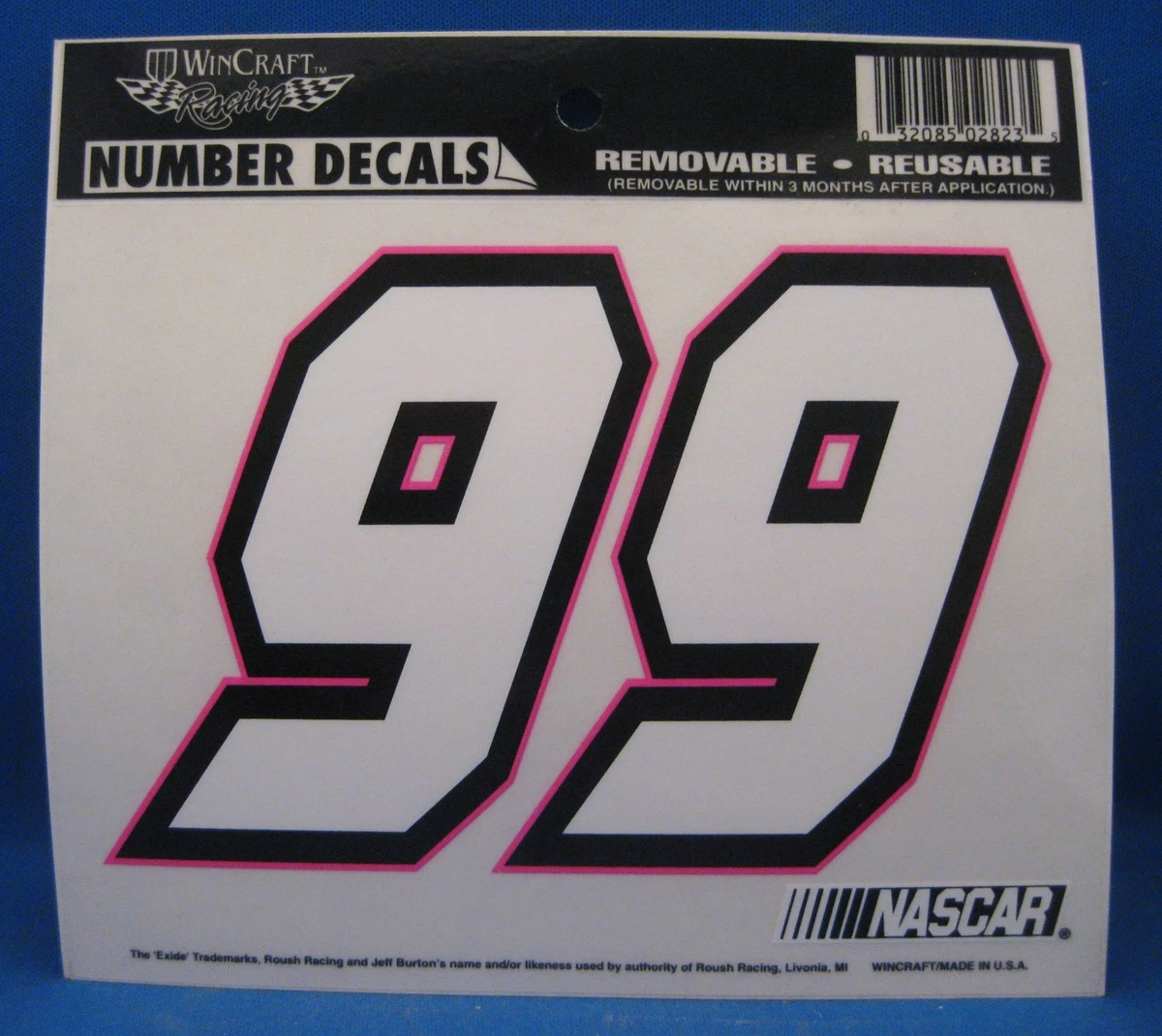 Nascar Number Decals