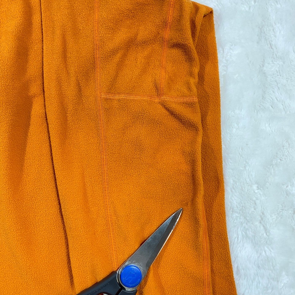 The North Face Mens Fleece Pullover Jacket Orange Gray FlashDry Mens S ...