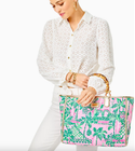 NWT LILLY PULITZER GREYDON TOTE *ALWAYS WORTH IT* MANDEVILLA BABY🌴 | eBay