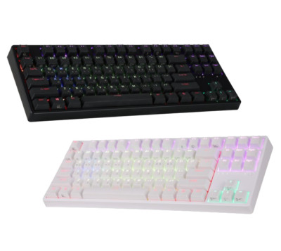 ABKO Hacker KN01 KEYBOARD Electro-Capacitive RGB PBT 45G/55G Black/White | eBay