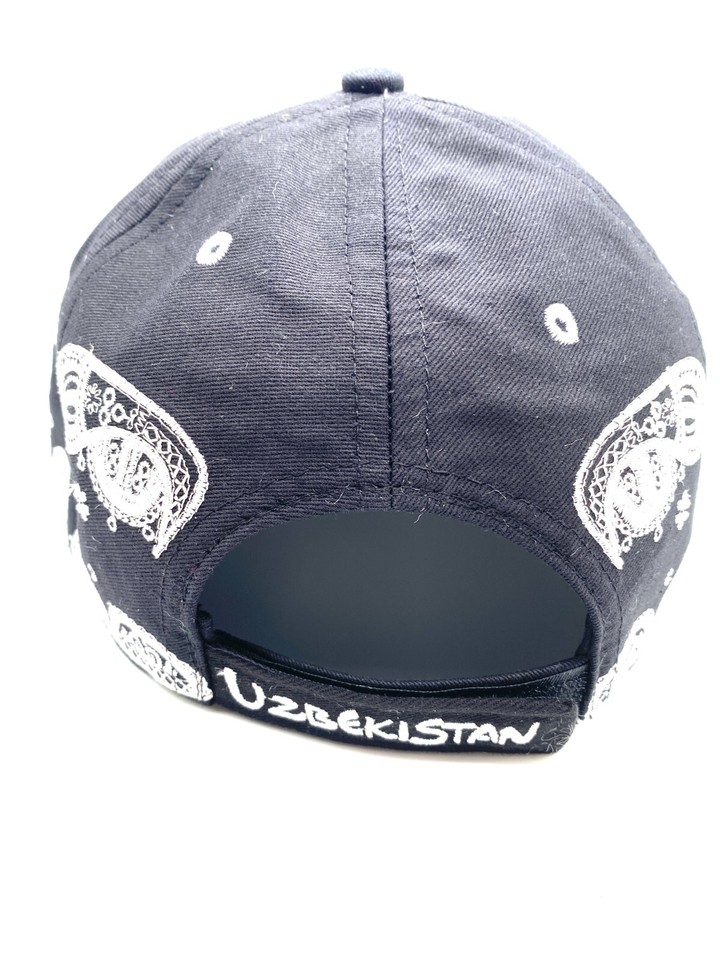 Crafted Uzbekistan Ball Cap Unisex Snapback Baseball Hat National Uzbek ...
