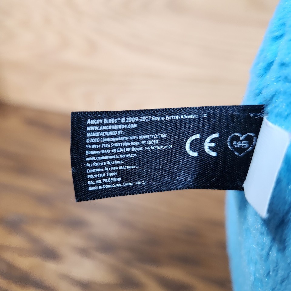 Angry Birds Bluebird Jake Jay Jim Big Blue Bird Plush Stuffed Animal ...