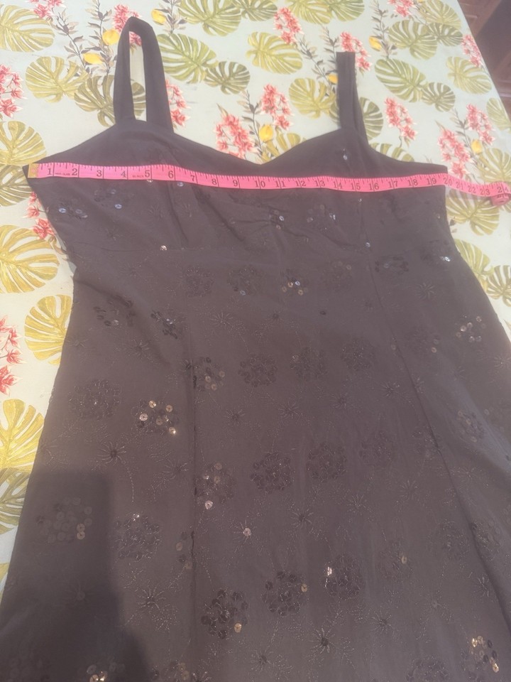 Ladies Black Dress Rocha John Rocha Debenhams Size 18/20 Sequin Detail ...