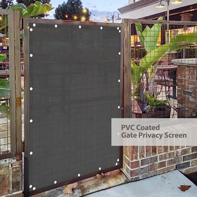PVC Coated Gate Privacy Screen Panel Privacy Barrier 95% UV Block with ...