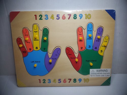 Counting Fingers 11.5" X 9" Wood Puzzle "The Learning Journey ...