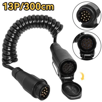3M 13 Pin to 13 Pin Adaptor Trailer Extension Lead Caravan Towing ...