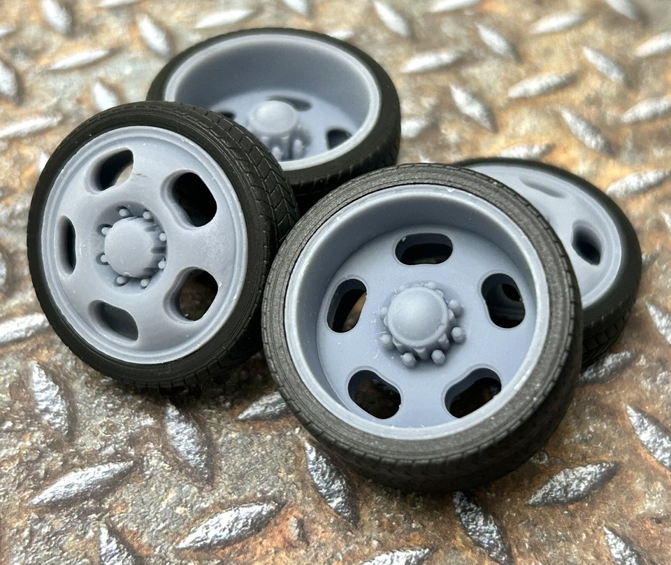 Resin 1/24 Scale: 26-inch “Intro Kidney Bean” Dually Wheels W/ Low ...