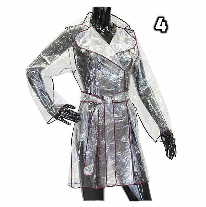 Waterproof Jacket Women PVC Lightweight Raincoat Festival Raincoat Mac ...