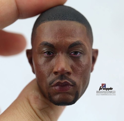 1/6 Rose Male Black Skin Head Sculpt Fit 12in Muscle Action Figure ...