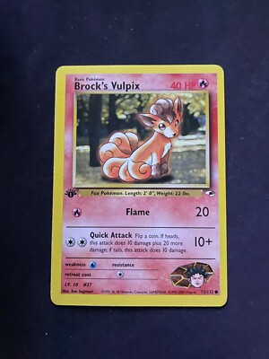 Brock's Vulpix 1st edition 73/132 Near Mint | eBay