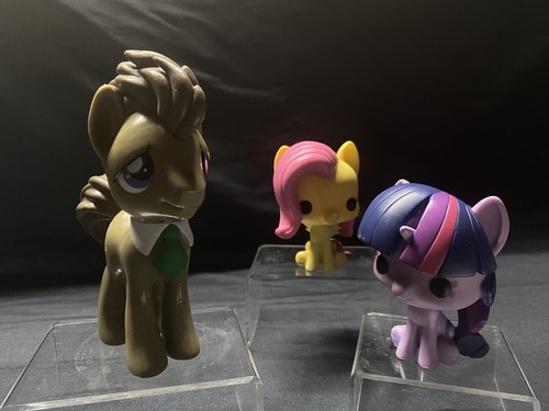 My Little Pony Green Tie Dr. Whooves Flutter shy & Sparkle Funko Pop ...