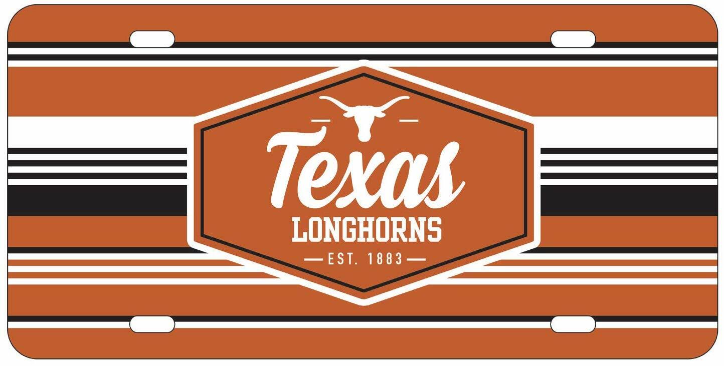 Texas Longhorns License Plate Heavy Duty Acrylic Brand New In Package ...