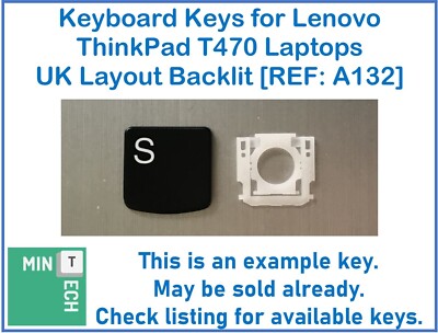 Keyboard Replacement Keys for Lenovo Thinkpad T470 Laptops UK Layout ...