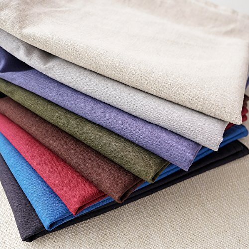 Pack of 2 24 x 24 Inch Cotton Linen Soft Soild 24＂x24＂2 pack Olive ...