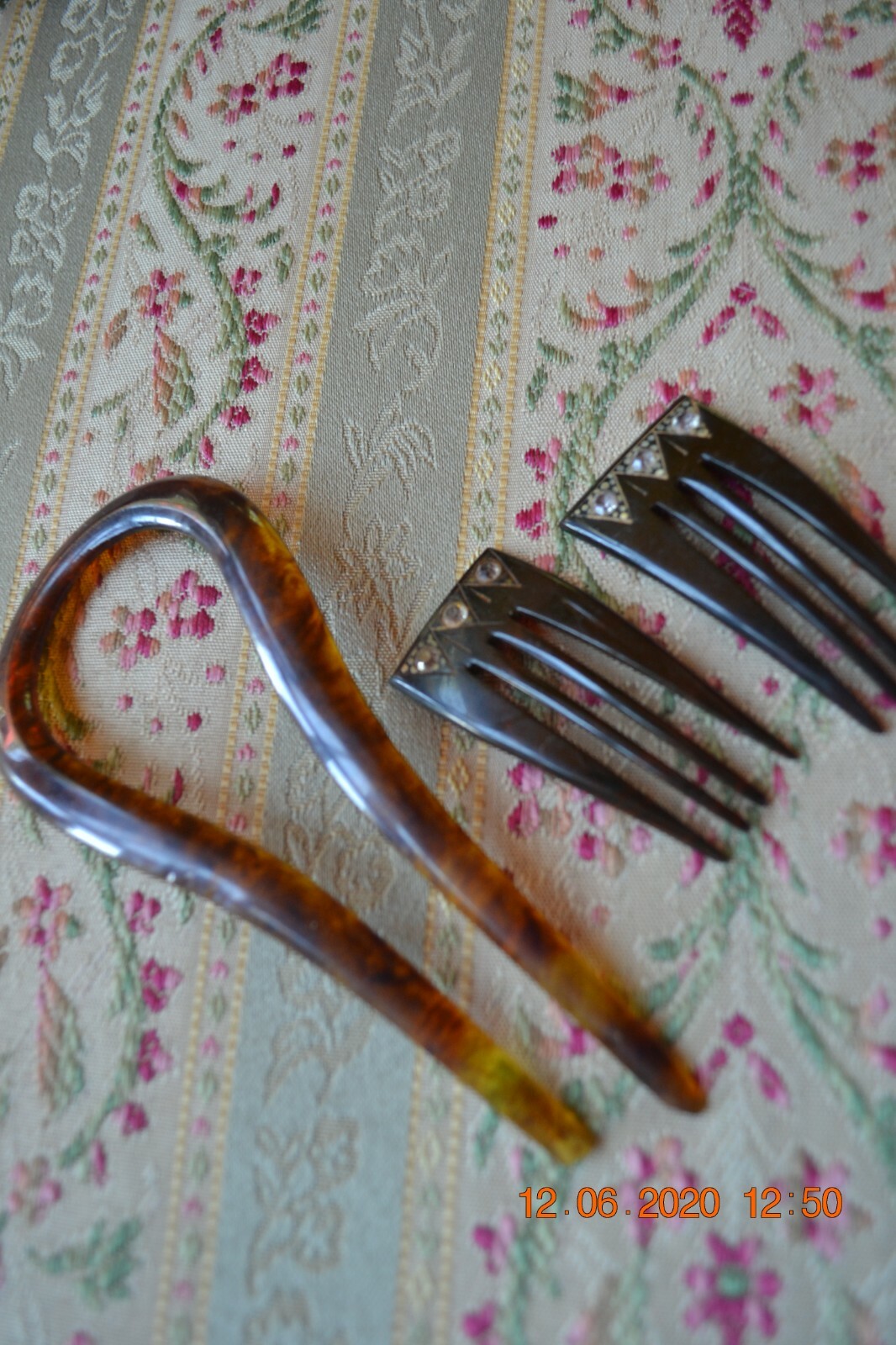 Antique Ornate Faux Tortoise shell - 3 Hair Combs (1 is a pair) | eBay