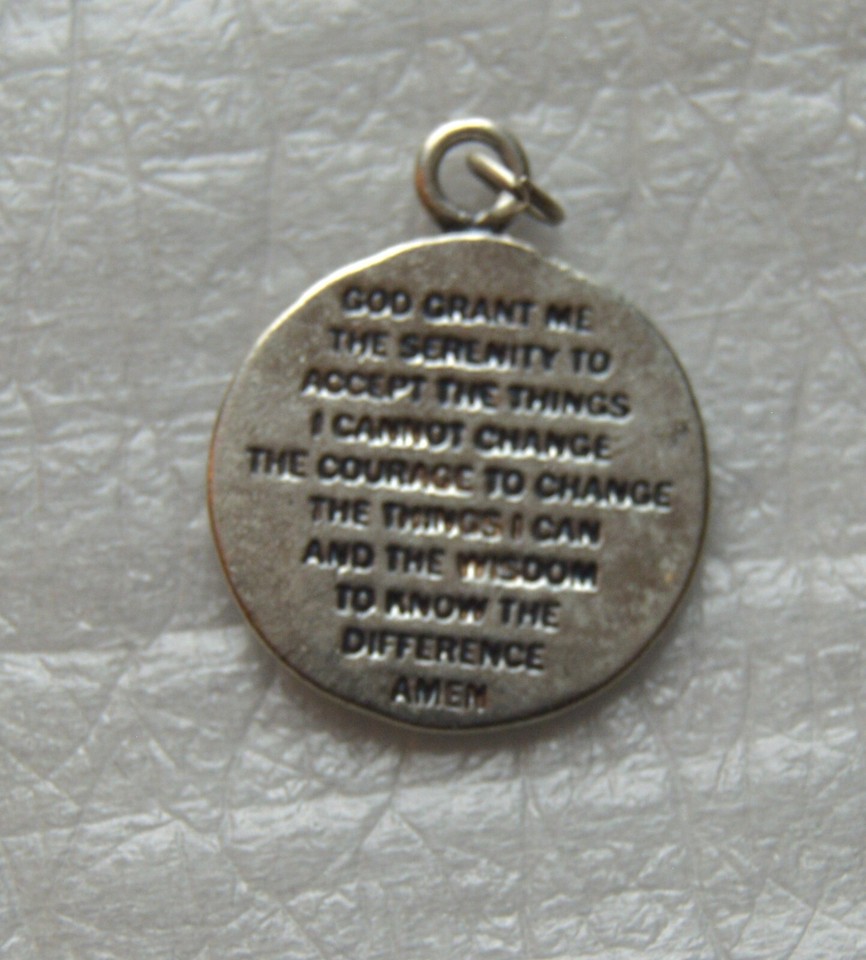 Reversible Praying Hands & Prayer Oxidized Silver Charm #Religious # ...