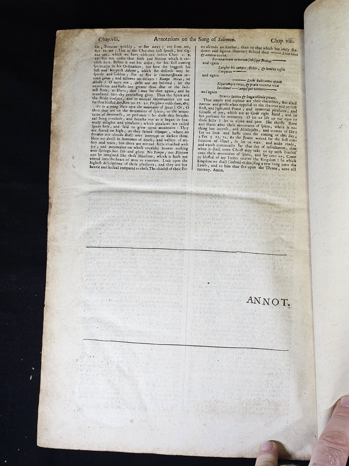 1657 FOLIO Annotations upon all the books of the OLD & NEW TESTAMENT ...
