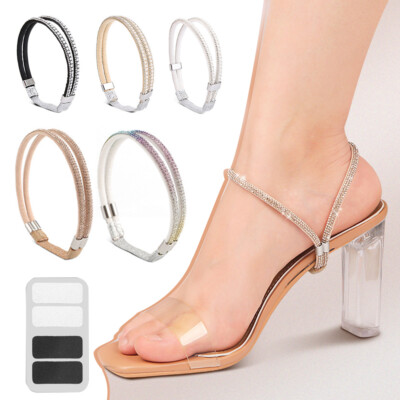 High Heels Shoes Straps Rhinestone Shoelaces Fixing Belts Fasten ...