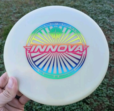 Rare Glow Champion Classic Roc Innova Disc Golf 172g Penned | eBay