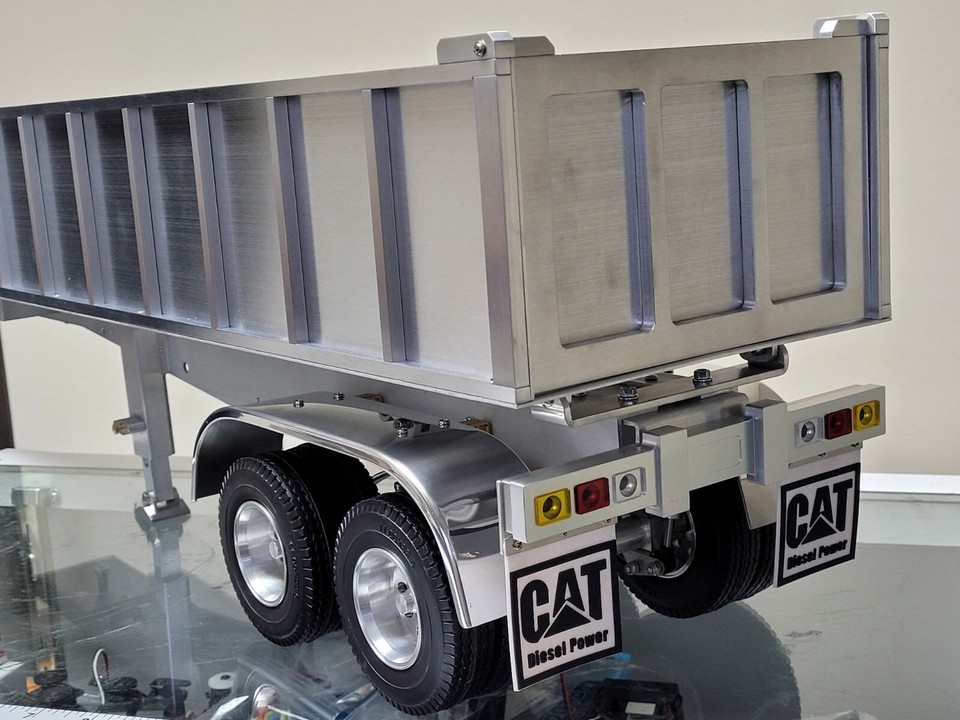 Custom made Toy Aluminum Dump Tipper Bed Trailer Tamiya 1/14 King Grand ...