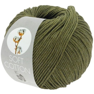 Wolle Kreativ! Lana Grossa - Soft Cotton Fb. 50 dunkeloliv 50 g | eBay.de