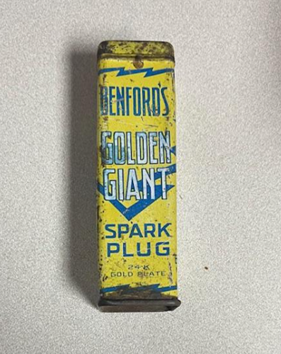 Benford's Monarch Giant Spark Plug Tin 1/2 Inch 24K Gold Plated | eBay