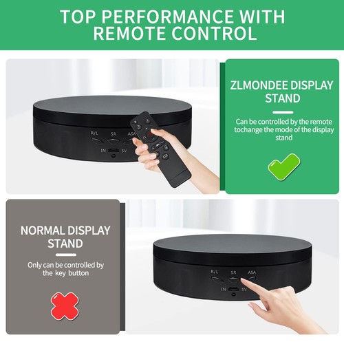 Remote Motorized Rotating Display Stand Turntable Motorized Lazy Susan ...