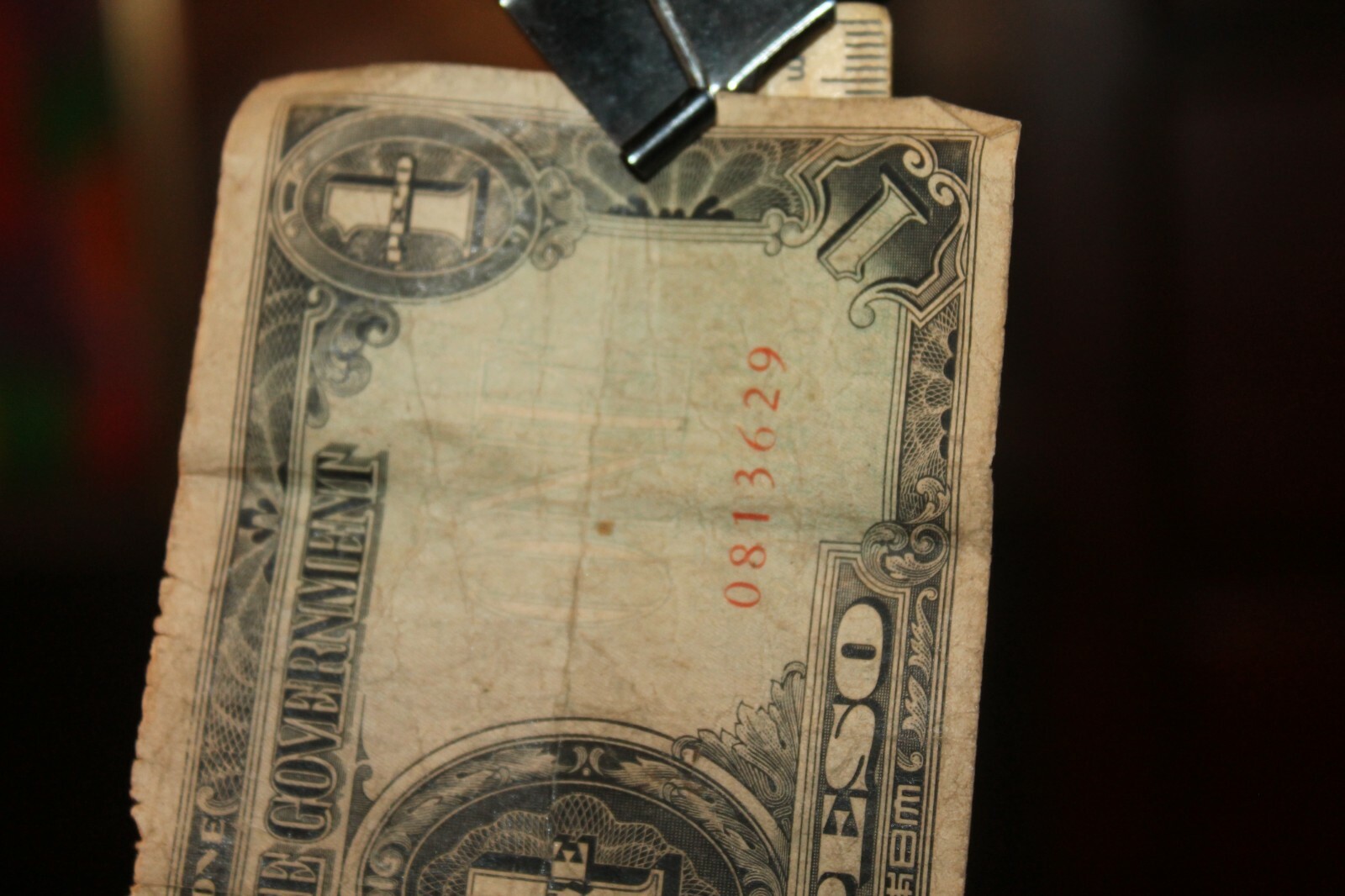 Antique Japanese Government One Peso Bill Philippine Invasion Mickey ...