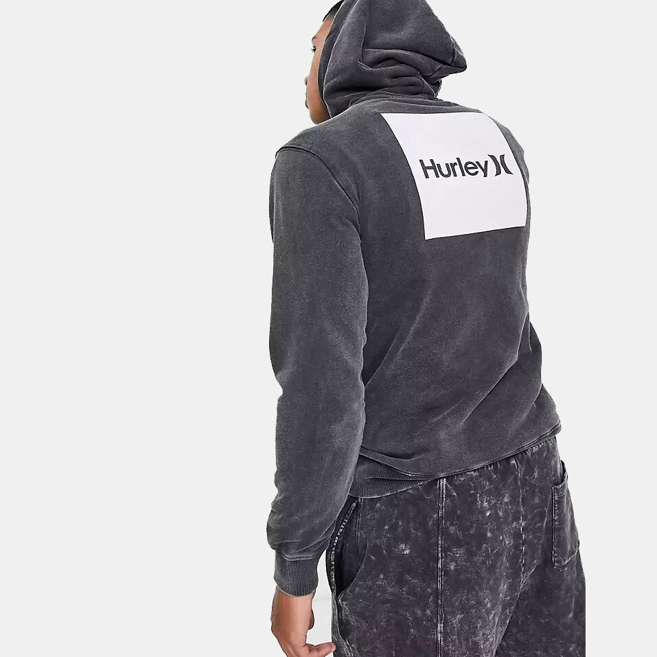 Hurley One & Only Boxed Oceancare Pullover Hoodie Fleece Black L NWT ...