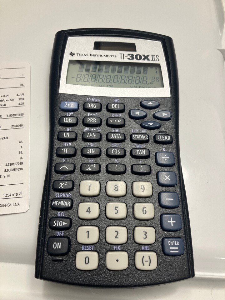 Texas Instruments TI-30X IIS Solar Scientific Calculator TI30XIIS TI ...