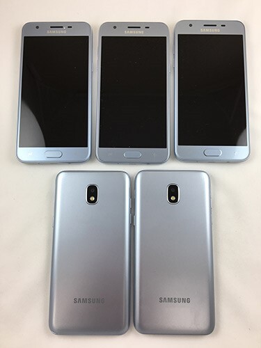 5 Samsung SM-J337A Galaxy J3 AT&T Smartphone Lot GOOD (Silver ...