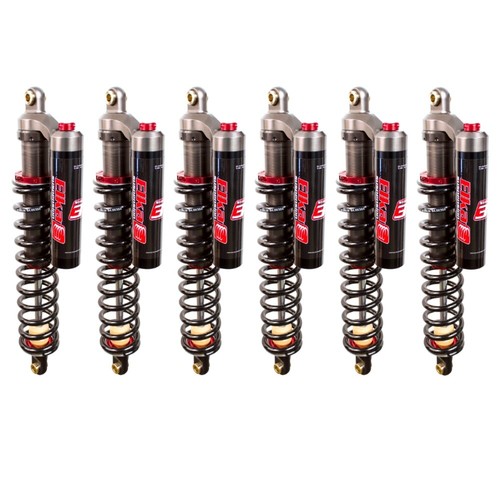 ELKA Suspension STAGE 3 FRONT, MIDDLE & REAR Shocks POLARIS RANGER 6x6 ...