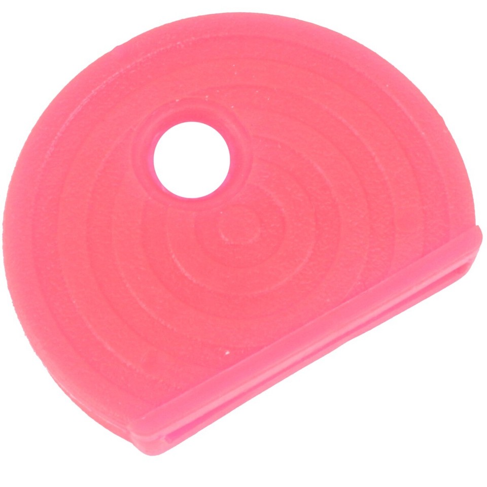 NEON PINK KEY CAP Bright Highlighter Fluorescent House Lock Door Round ...