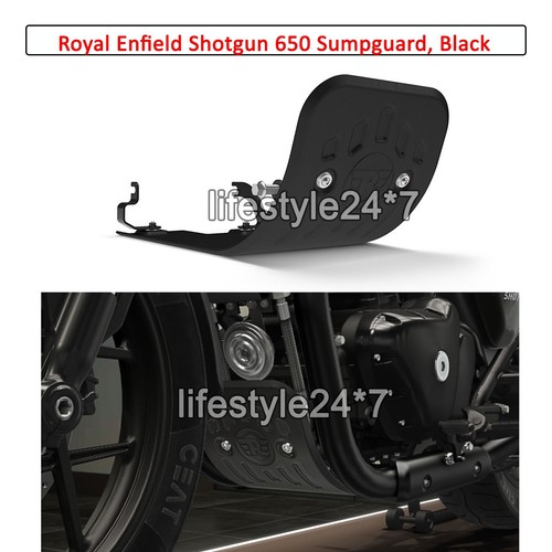 Genuine Royal Enfield "Aluminium Sump Guard Sumpguard, Black" For ...
