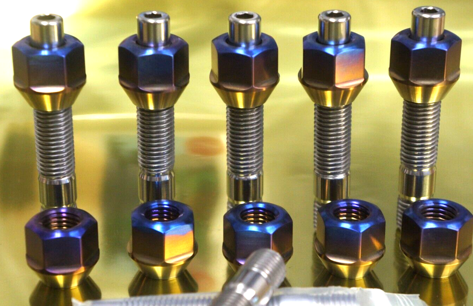 20pack Titanium Wheel Stud Conversion Kit BMW Toyota Supra GR A90 14x1 ...