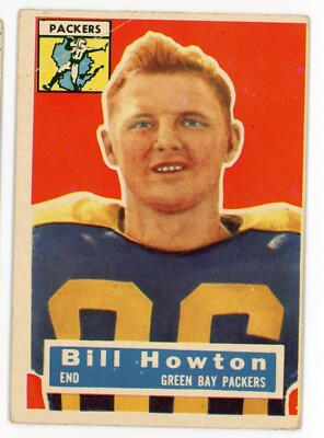 1956 Topps BILL HOWTON Card #19 Upper left corner Crease VG | eBay