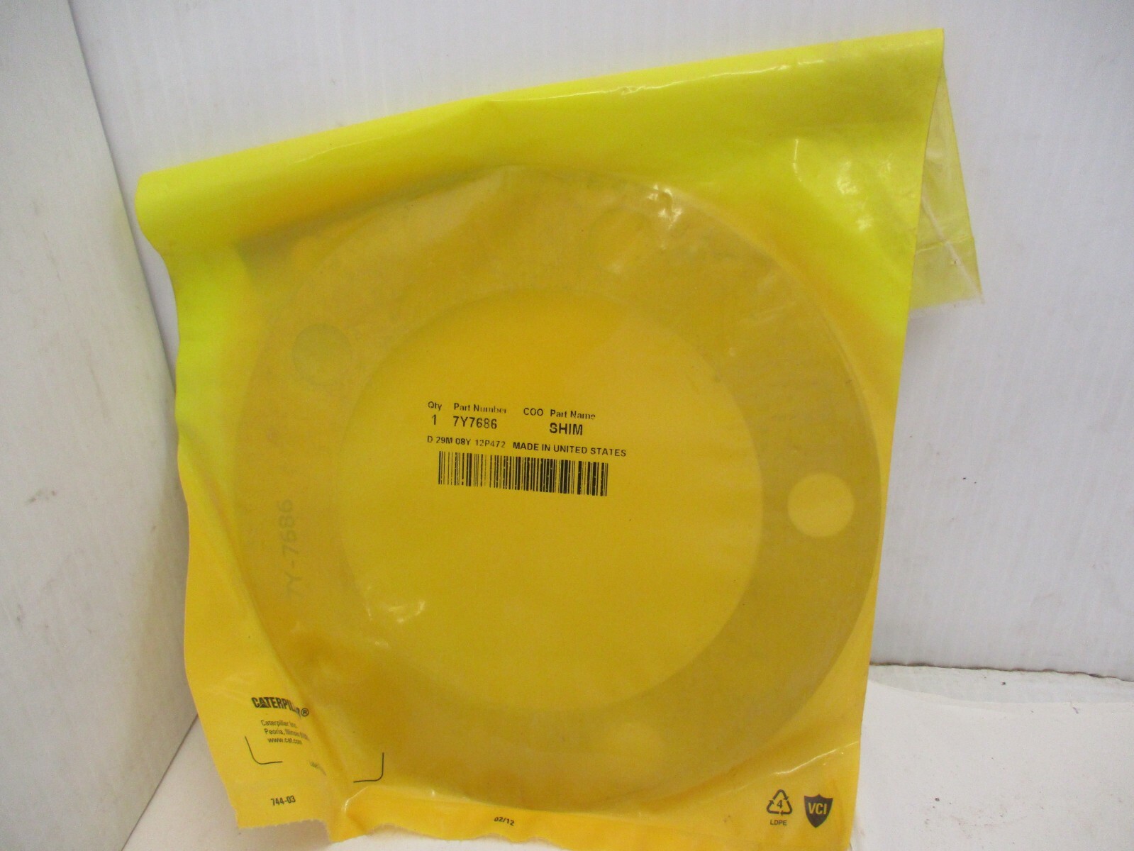 7Y7686 CAT SHIM Caterpillar 7Y-7686 | eBay