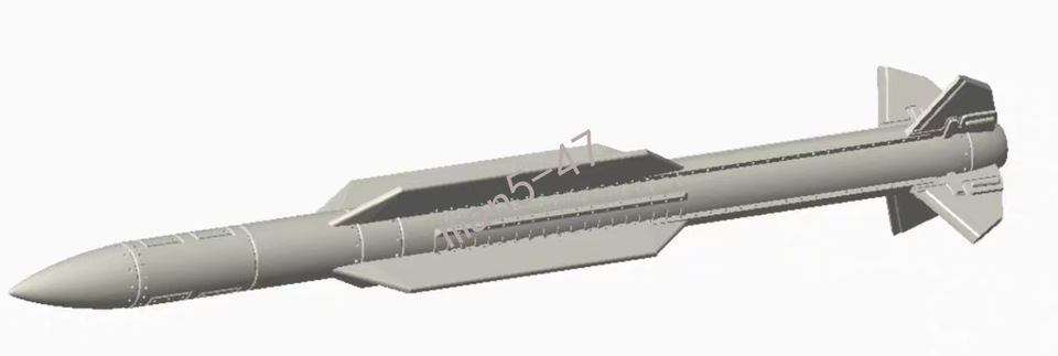 3D Printed 1/72 American air-launched SM-6, AIM-174 missiles Model ...