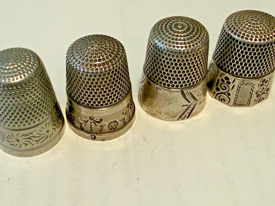 STERLING THIMBLES LOT OF 18 BEST OF THIMBLES BAG 6 | eBay