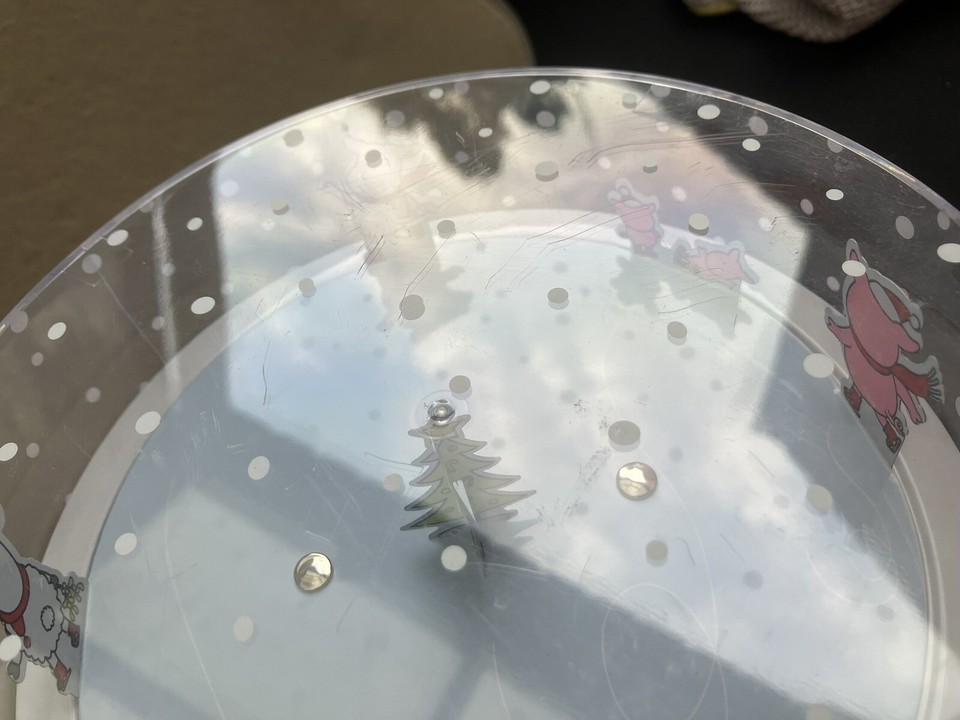 M&S Percy Pig Christmas Working Musical Rotating Gift Cake Tin Set ...