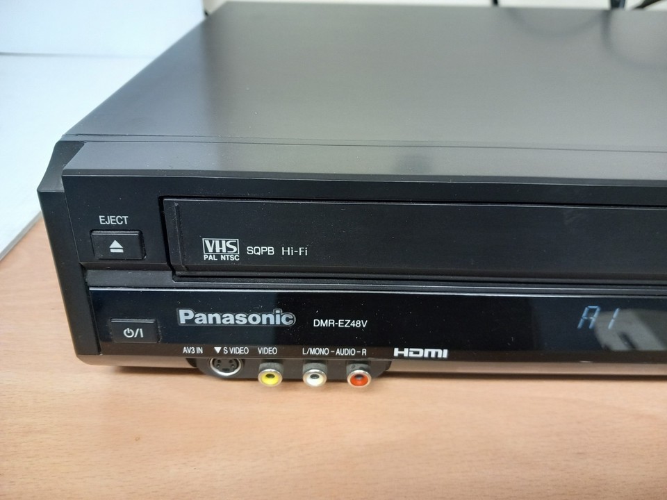 Panasonic DMR-EZ48V DVD/VCR Recorder PVR HDMI VHS Combi Used Good ...