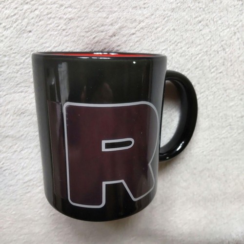 Pokemon Team Rocket Mug Black Red R Logo Ceramic Cup 2025 Licensed New ...