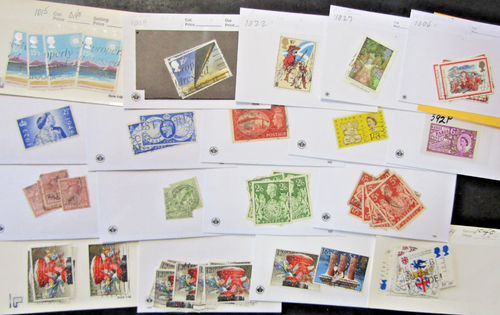 Great Britian Stamps lot in 102 cards new/used Quantity of 50 | eBay