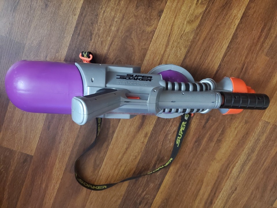 Larami Super Soaker CPS 1200 water Gun w/ OG Shoulder Strap 1999 ...