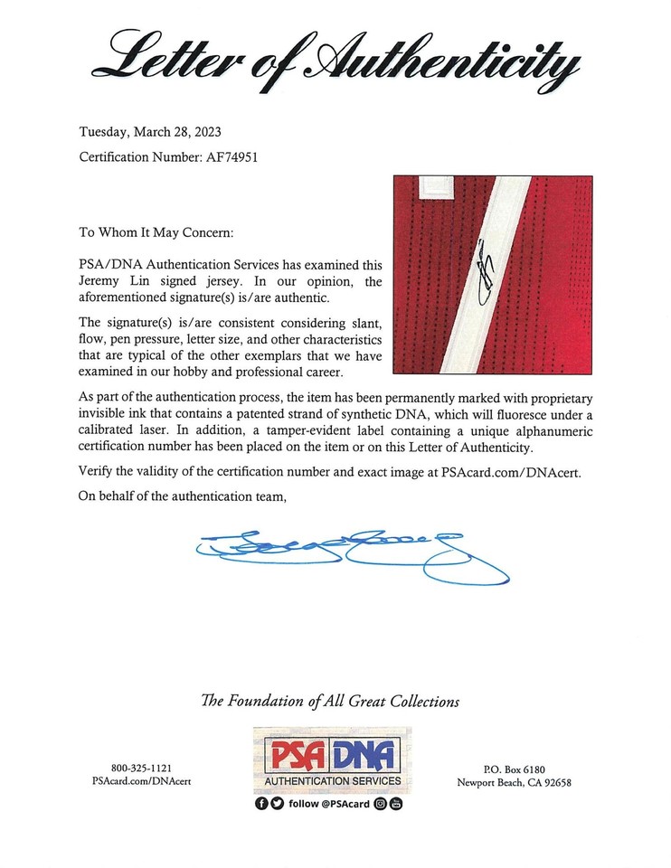 Jeremy Lin signed jersey PSA/DNA AUTO 10 Houston Rockets Autographed | eBay