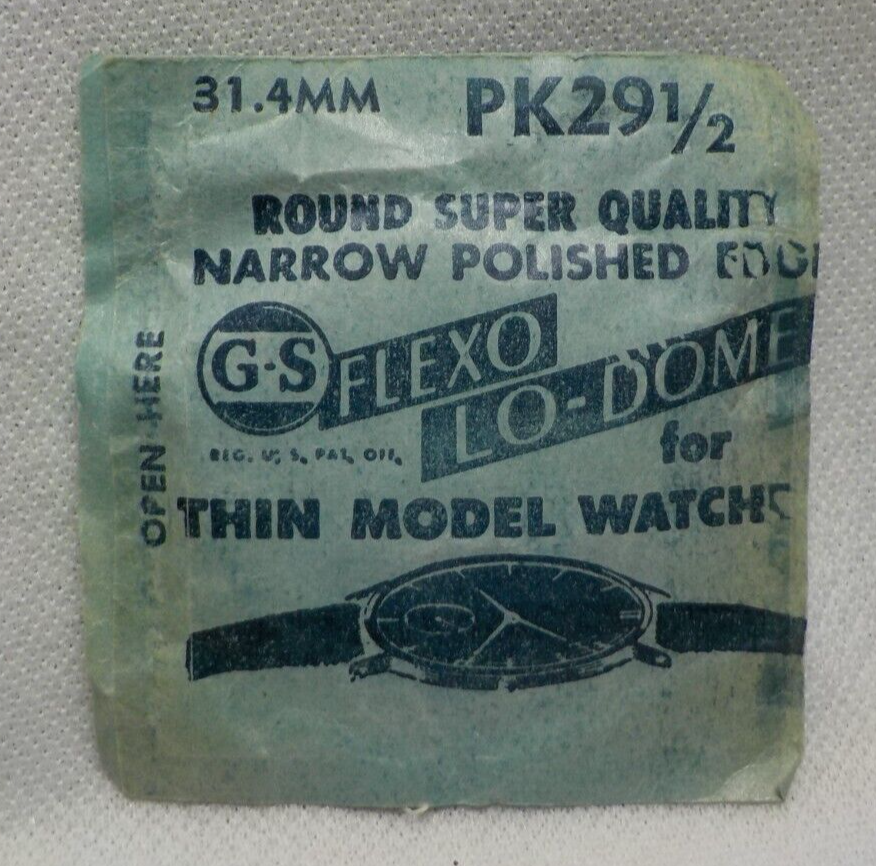 GS FLEXO LO DOME WATCH CRYSTAL REPLACEMENT PART 31.4MM WATCHMAKER PK29 ...