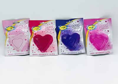 4 Scented Crayola Bath Bombs, Strawberry, Grape, Cotton Candy And ...